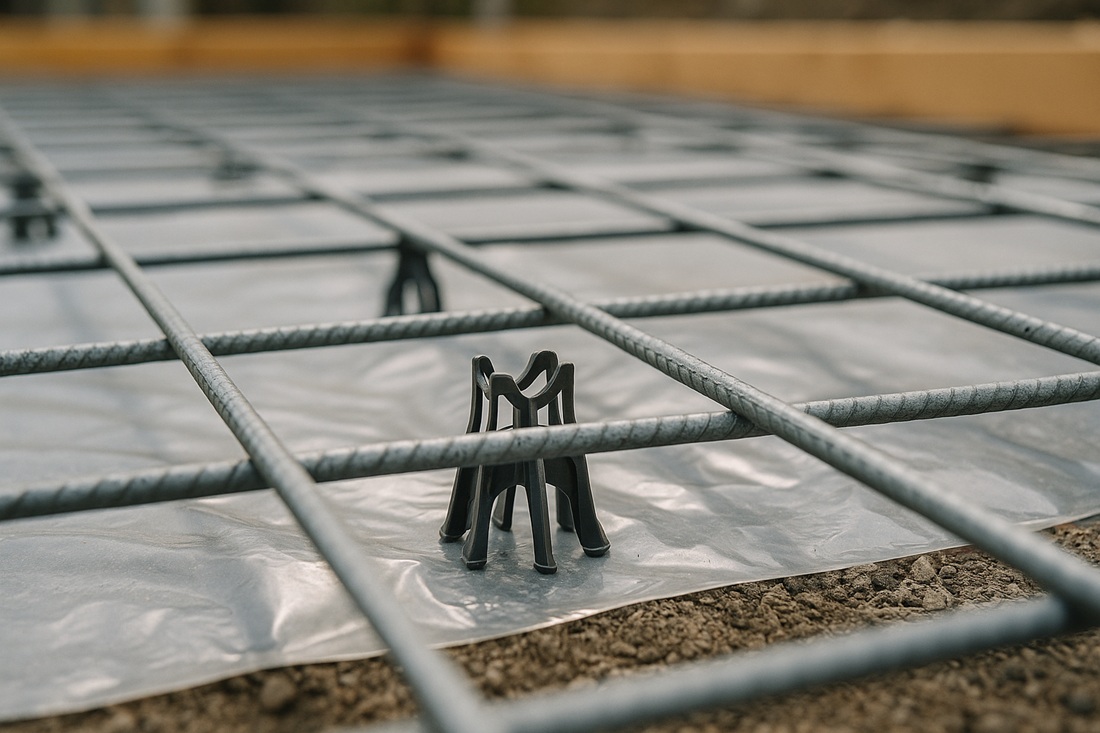 How many spacers for reinforcing mesh?